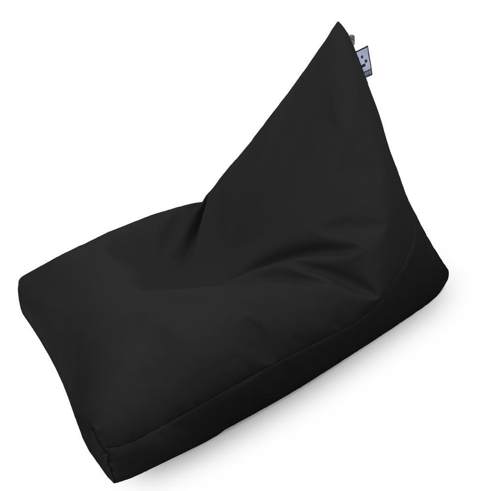 Pouf Pyramide Similicuir Indoor Noir XL | Leroy Merlin