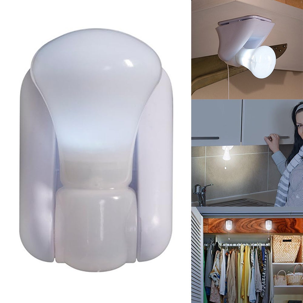 Bombilla LED de noche para pared, lámpara de extracción práctica ...