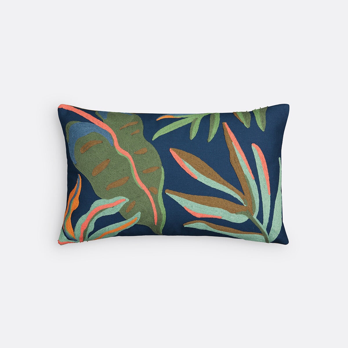 Housse de coussin brodée rectangulaire, Joao - Multicolore - 50 x 30 cm ...