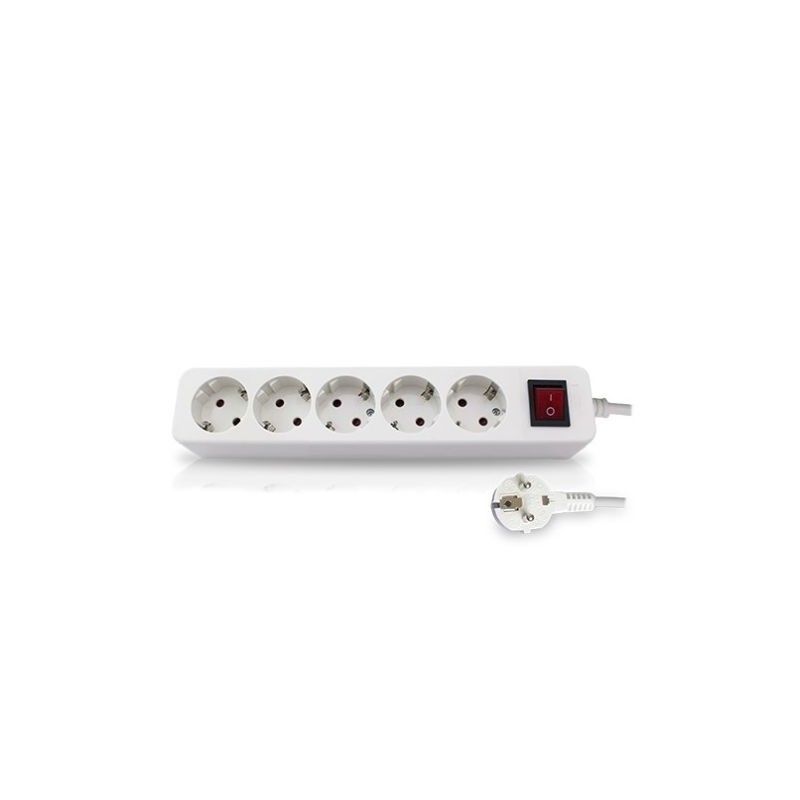 Base múltiple 5 enchufes con interruptor 3m cable GSC 0800876 | Leroy ...
