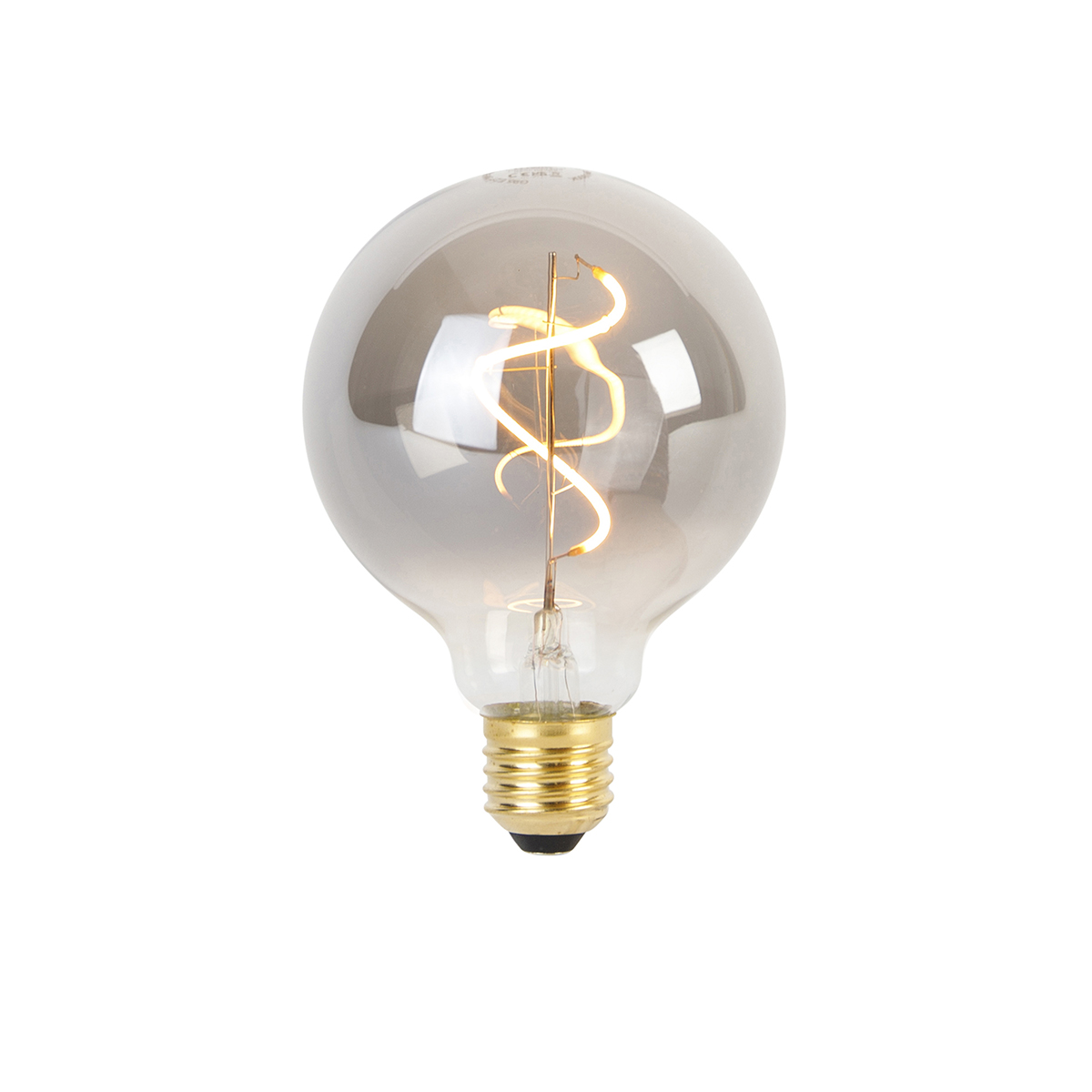 Lampe à incandescence LED spirale dimmable E27 G95 fumée 3W 95 lm 1800K ...