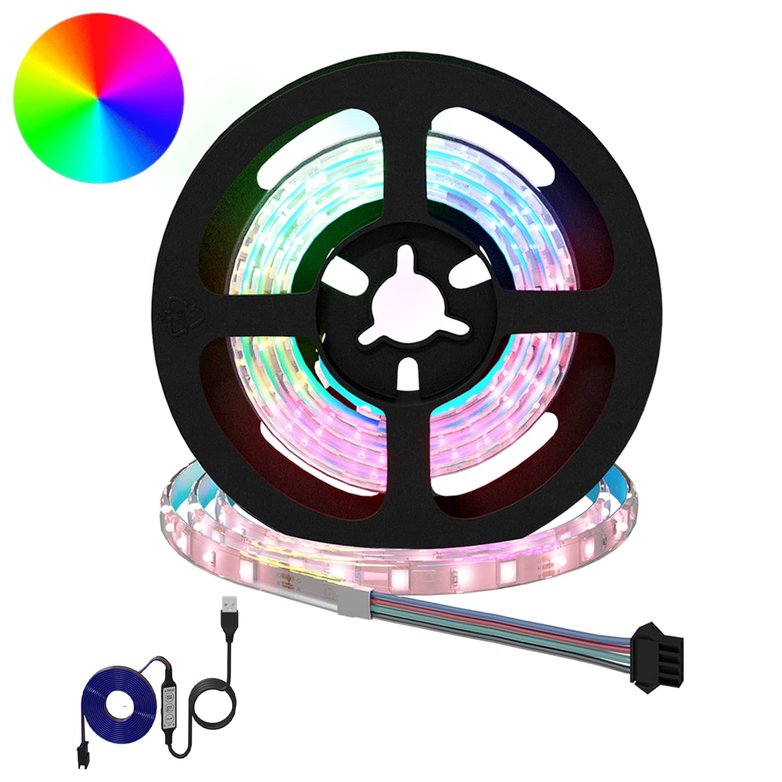 Tira LED 2 pcs Negro y Transparente 750 mm Cobre y plástico vidaXL ...