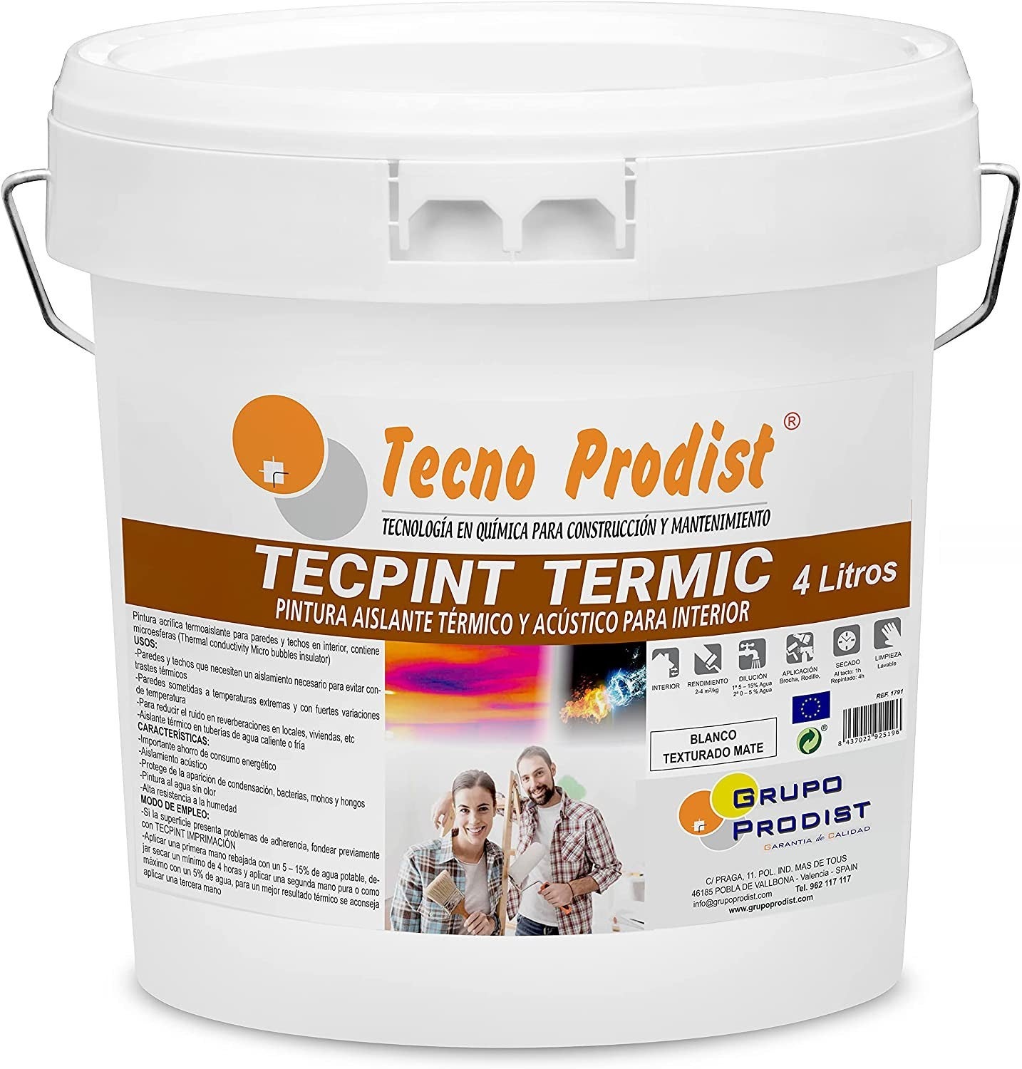 TECPINT TERMIC de Tecno Prodist - Peinture à l'eau avec isolation ...