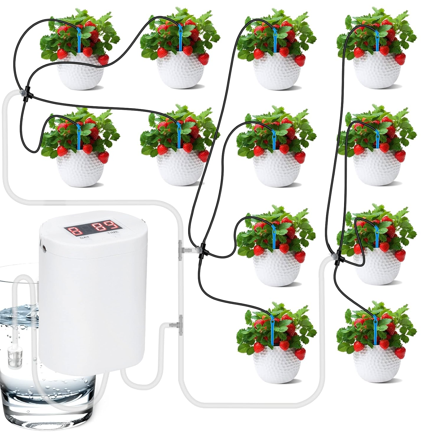 Sistema di irrigazione a goccia e irrigazione con timer, kit di ...