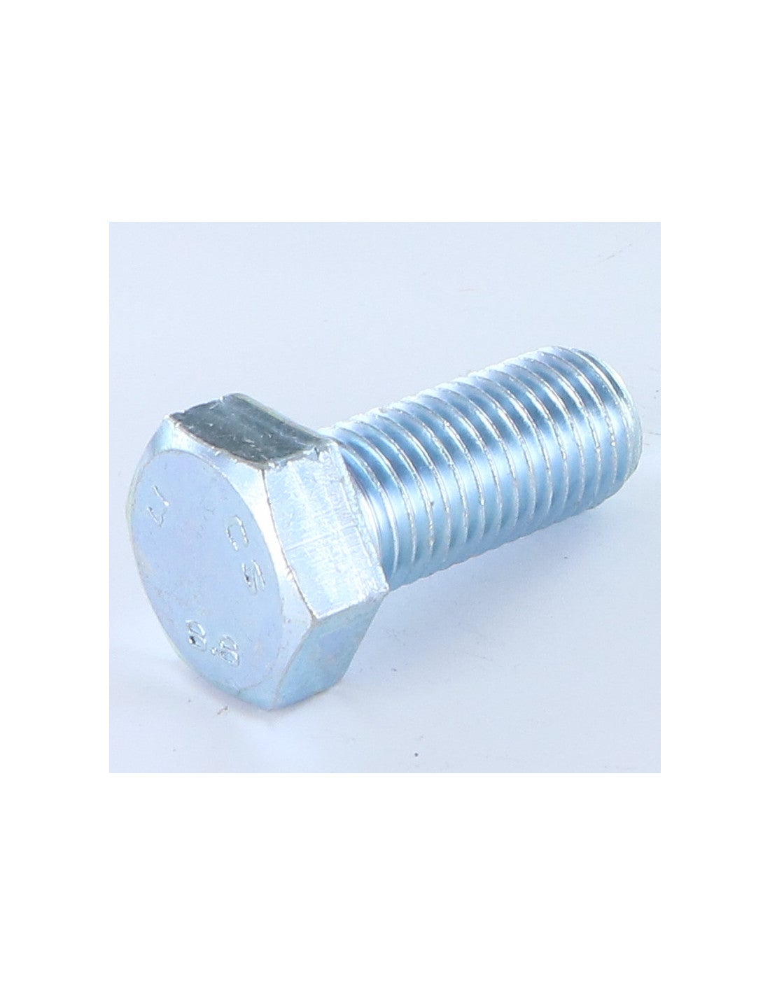 Vis métaux Tête hexagonale TH M22X50 Classe 8.8 Acier zingué blanc-100 ...