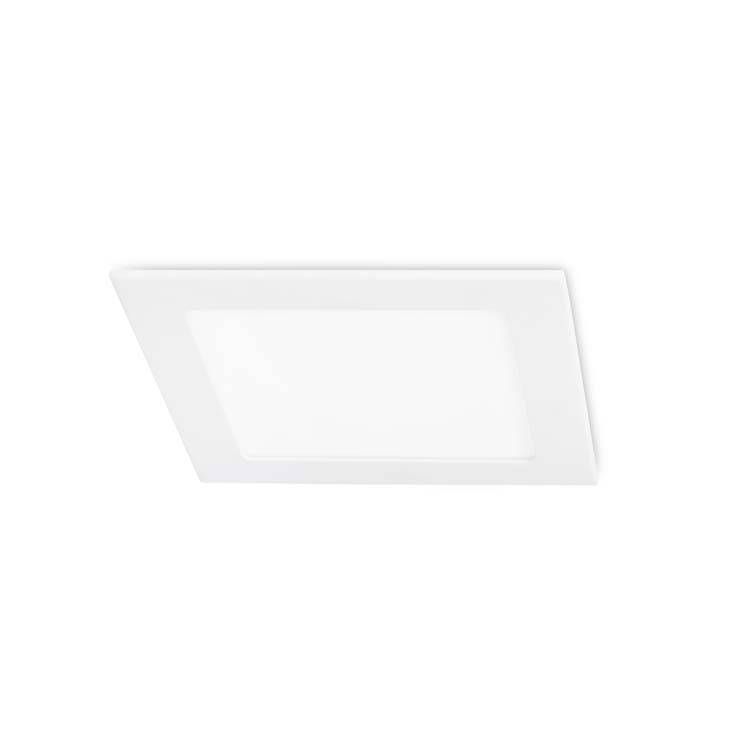 Forlight Easy - Downlight da incasso quadrato a LED bianco opaco 12cm ...