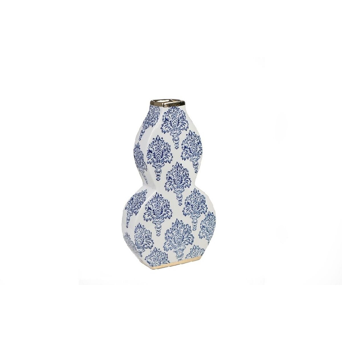 Vase Romimex Bleu Blanc Bleu/Blanc Porcelaine 17 x 30 x 7 cm | Leroy Merlin