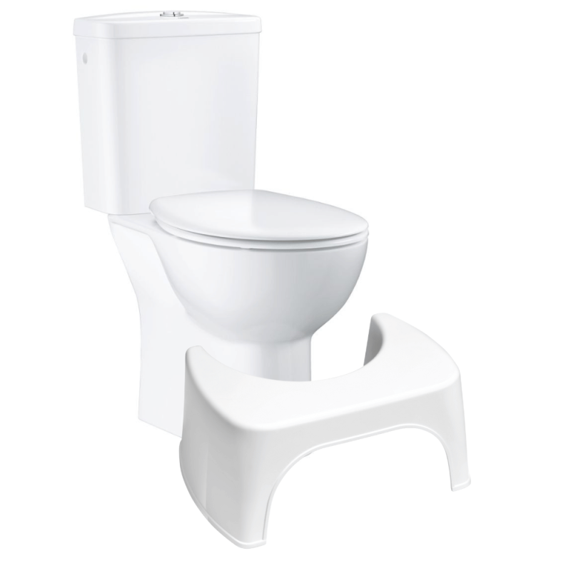 PACK WC avec bride à poser GROHE Bau Ceramic + Tabouret physiologique ...