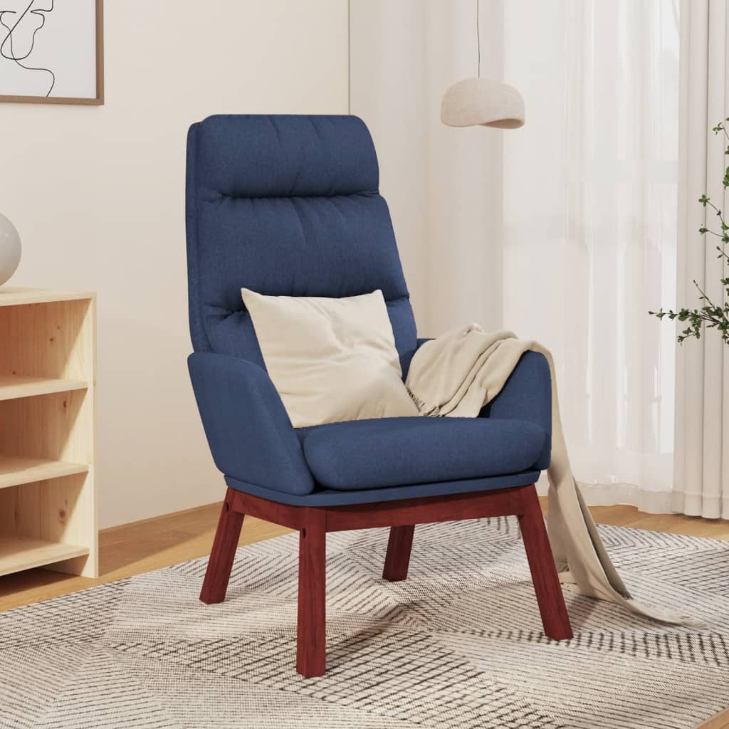 Maison Exclusive - Chaise de relaxation Bleu Tissu | Leroy Merlin