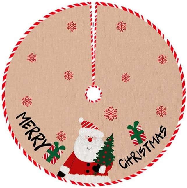 120cm Jupe Sapin de Noël, Couvre Pied et Tapis pour Arbre, Décoration ...