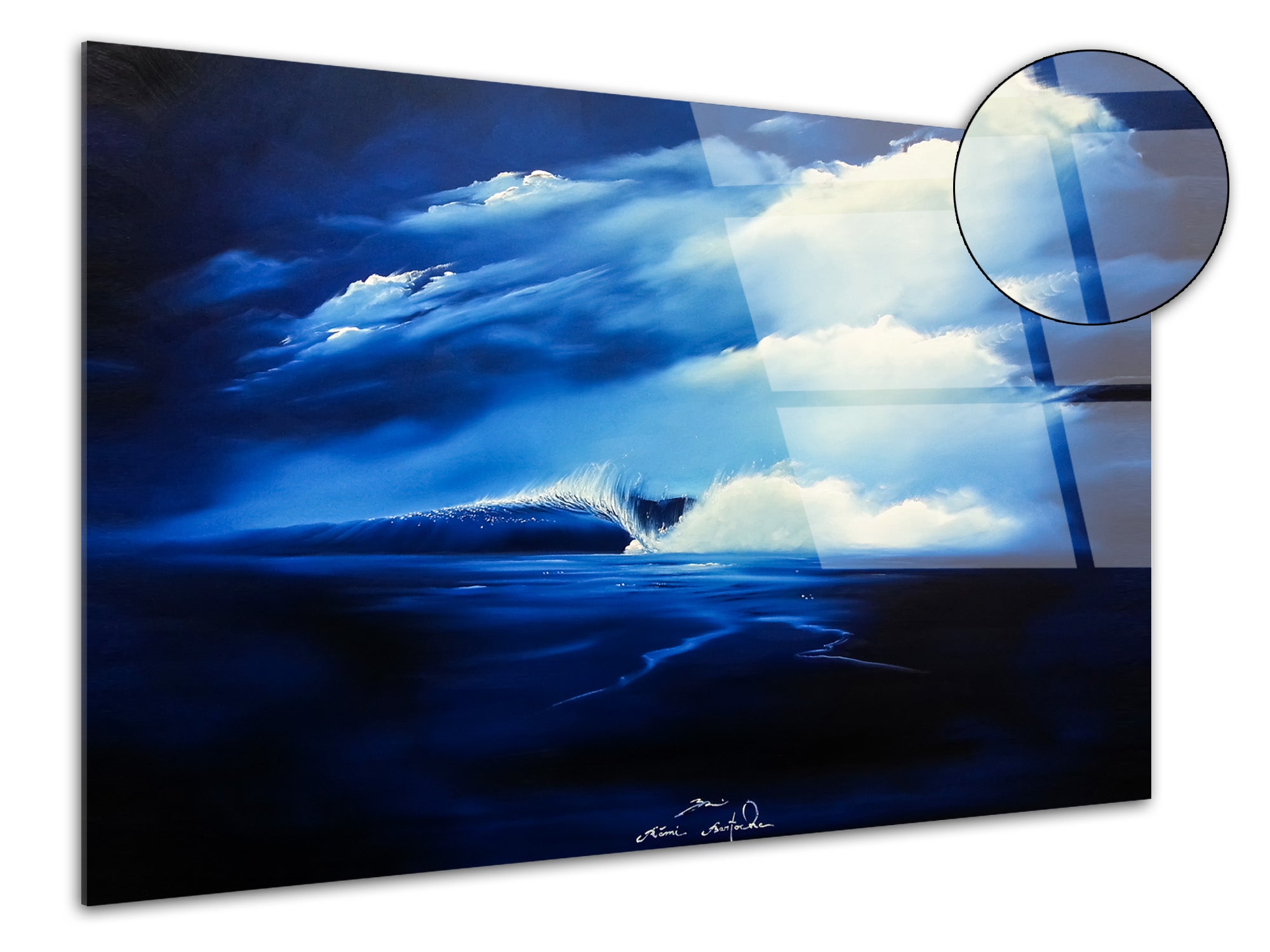Tableau décoratif sur plexiglas Perfect Wave peinture Rémi Bertoche ...