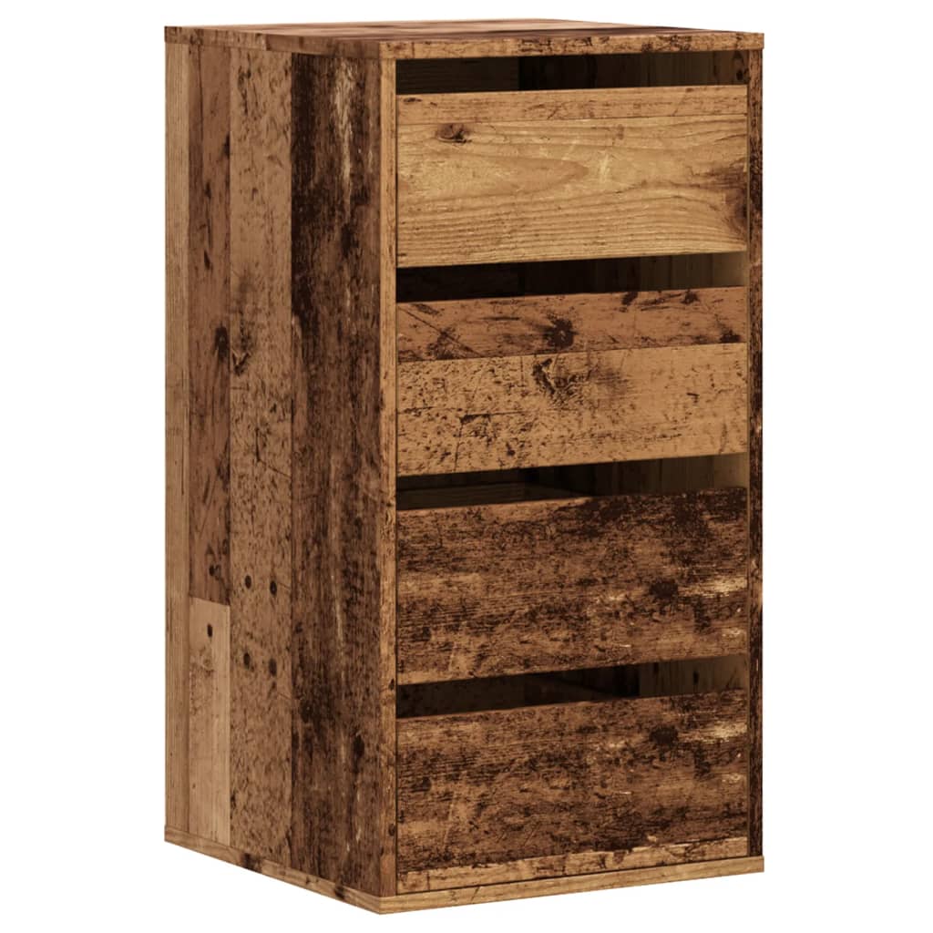 Commode | Armoire de rangement d'angle vieux bois 40x41x76 cm bois d ...
