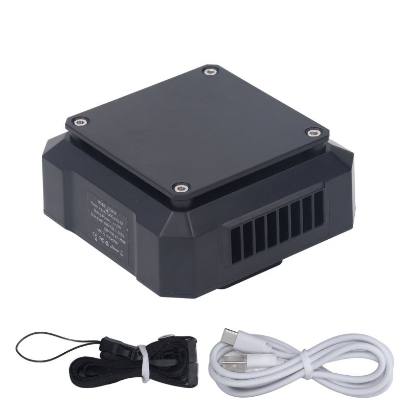 Ventilador de cinturón mini USB recargable, 3 velocidades, 4000 mAh ...