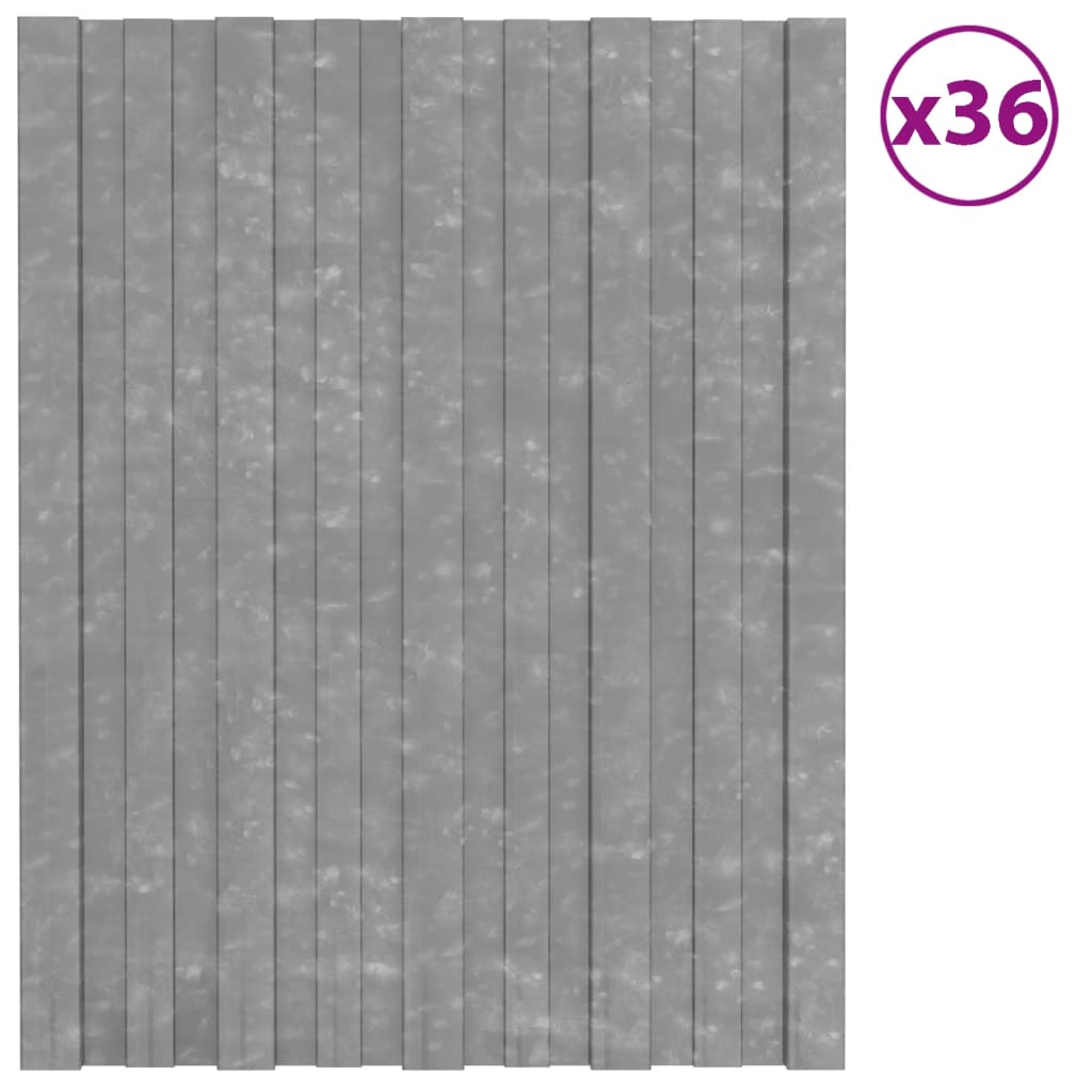 Panel para tejado acero galvanizado plata 36 unidades 60x45 cm | Leroy ...