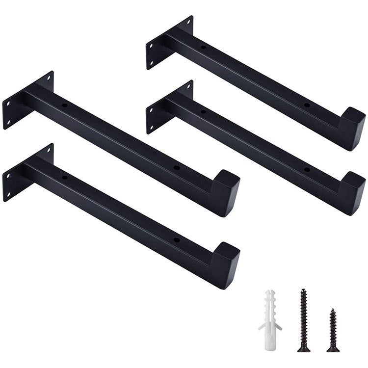 Soportes para estantes de 25 cm, 4 unidades. Soporte industrial de ...