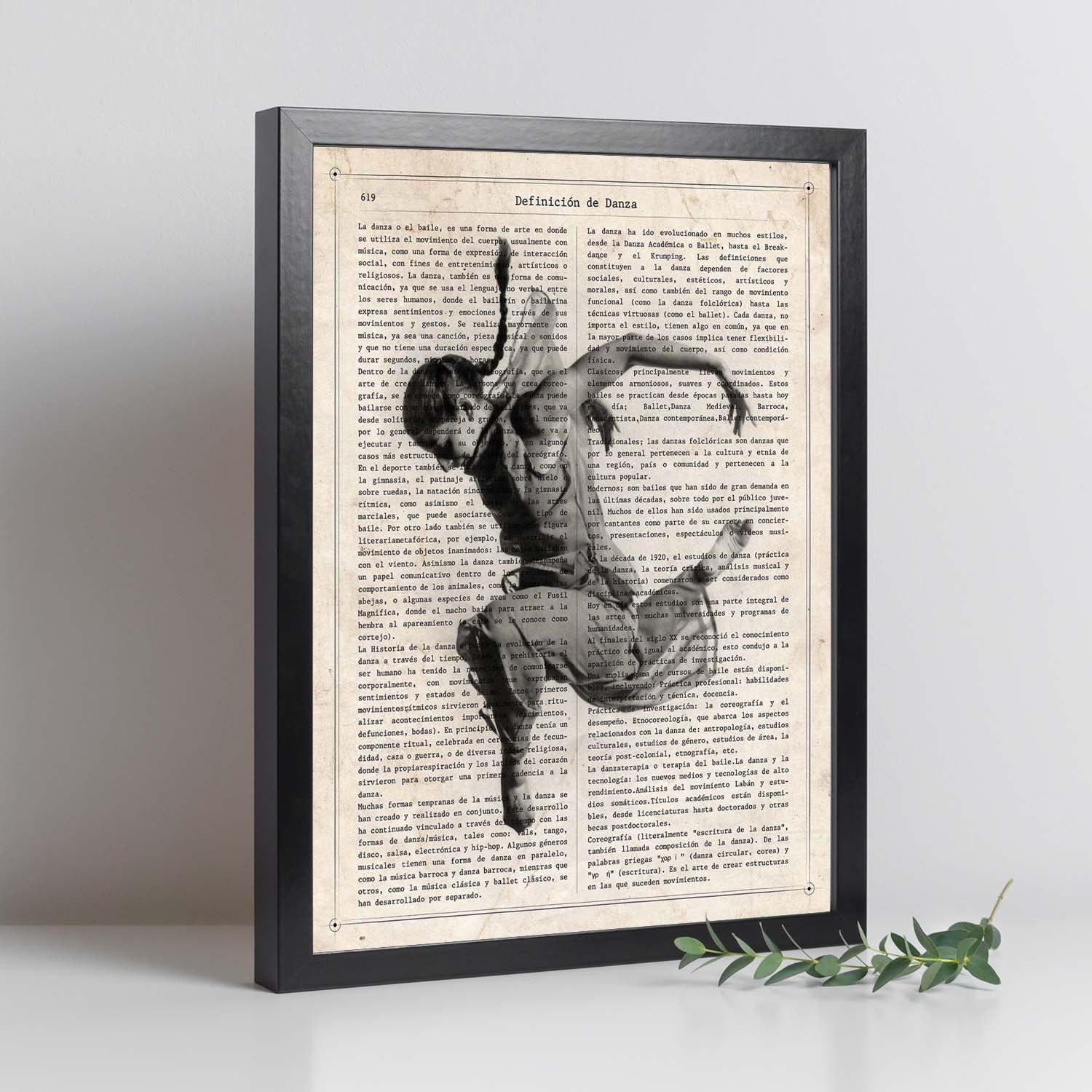 Dancer Poster Jumping. Lampade Vintage Per Poster Con Design E ...