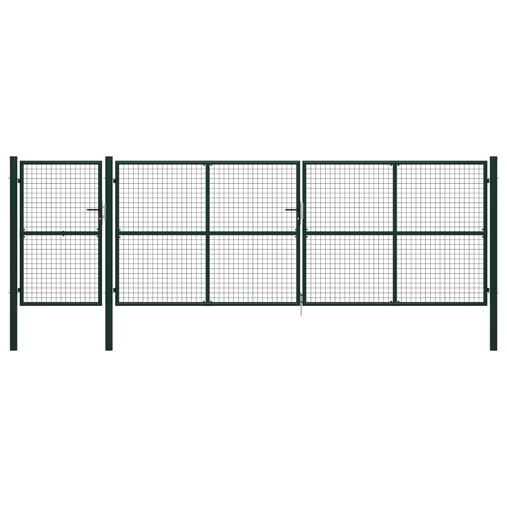 Maison Exclusive Portail de jardin Acier 500 x 150 cm Vert | Leroy Merlin Maison Exclusive Portail de jardin Acier 500 x 150 cm Vert | Leroy Merlin