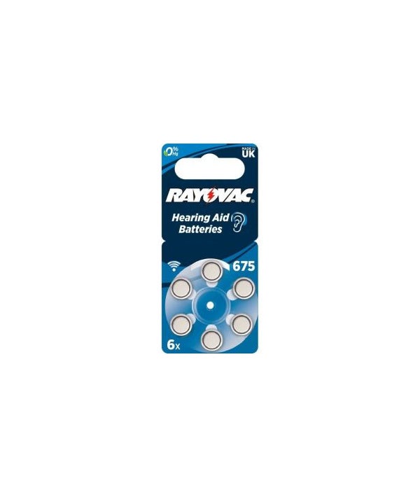 Blister 6 piles auditives 1.4V - V675 - Varta | Leroy Merlin