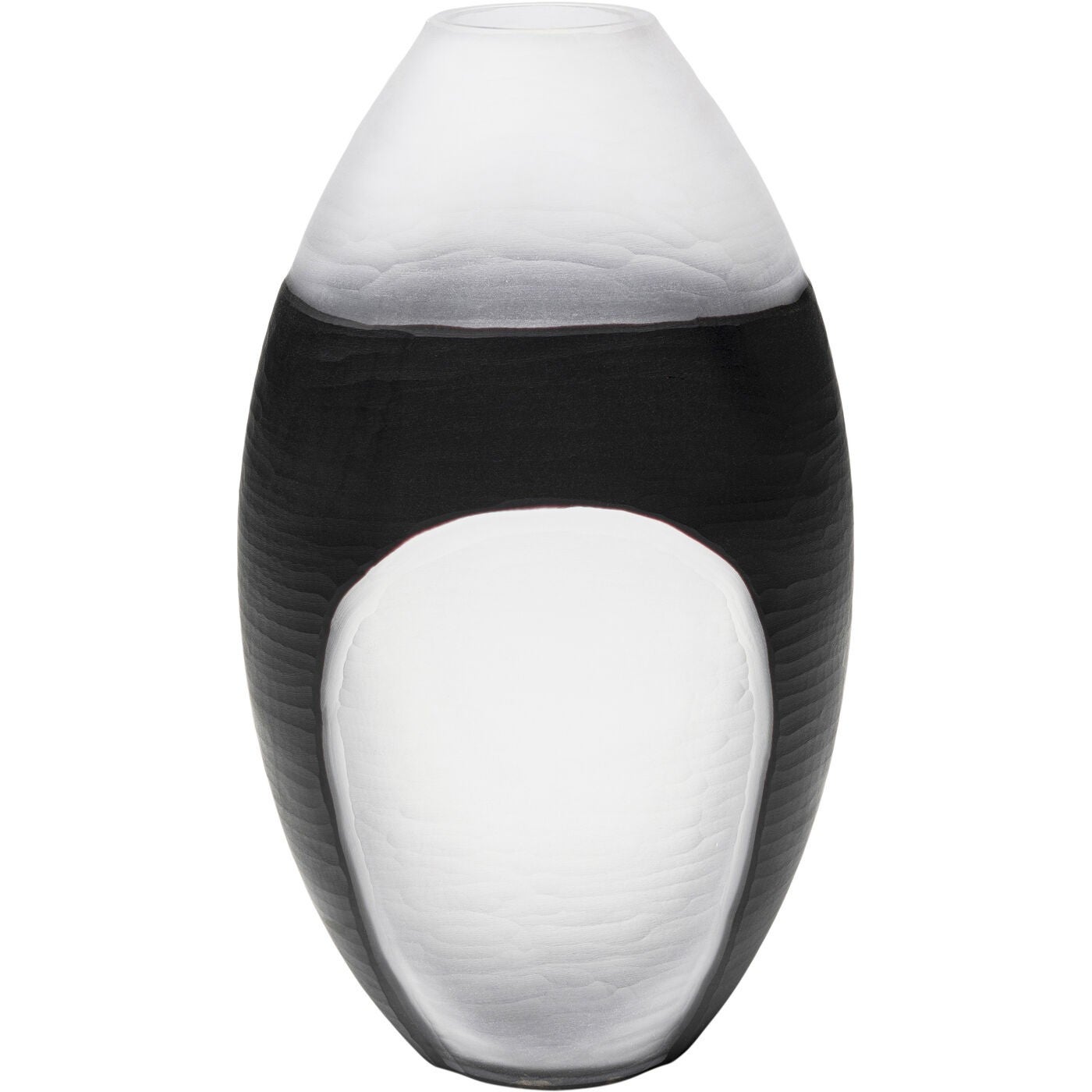 Vase Shadow noir et blanc 41cm Kare Design | Leroy Merlin