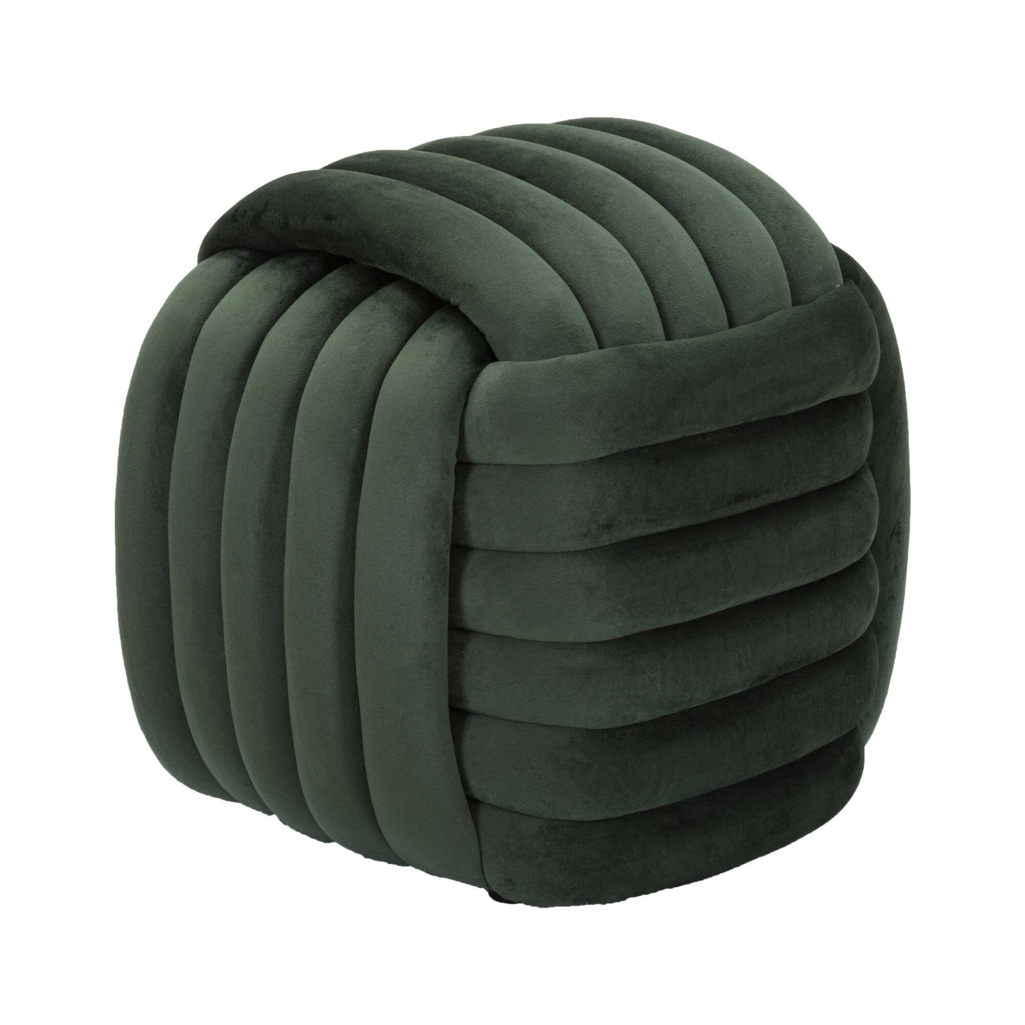Pouf, Forme Carrée Poids Supporté 100 kg, 45x45x45h cm Vert - Bozzente ...