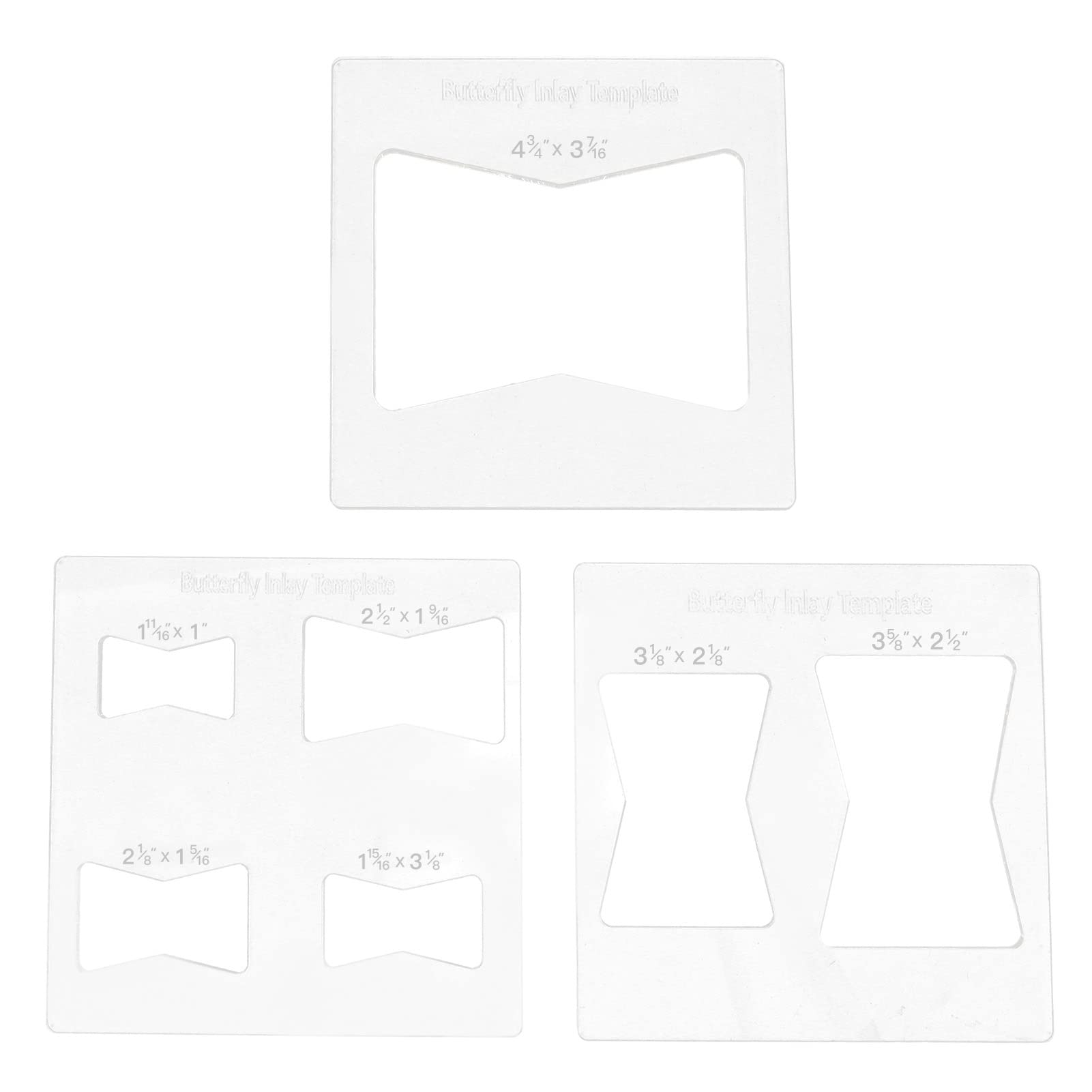 Gabarit d'incrustation papillon 6x6 pouces pour routeur et gabarits ...