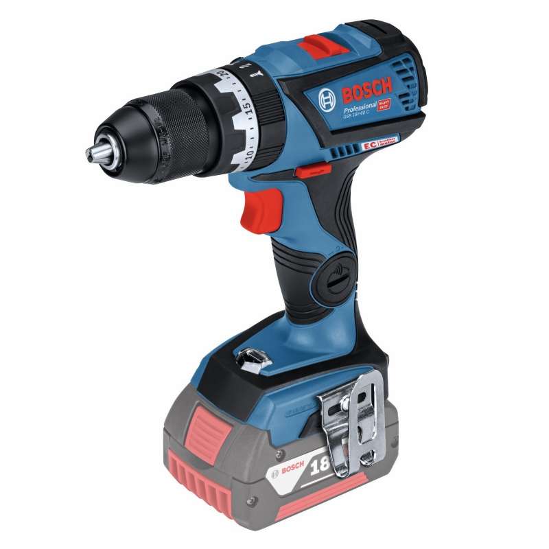 Perceuse-Visseuse à percussion sans fil BOSCH GSB 18V-60C Professional ...