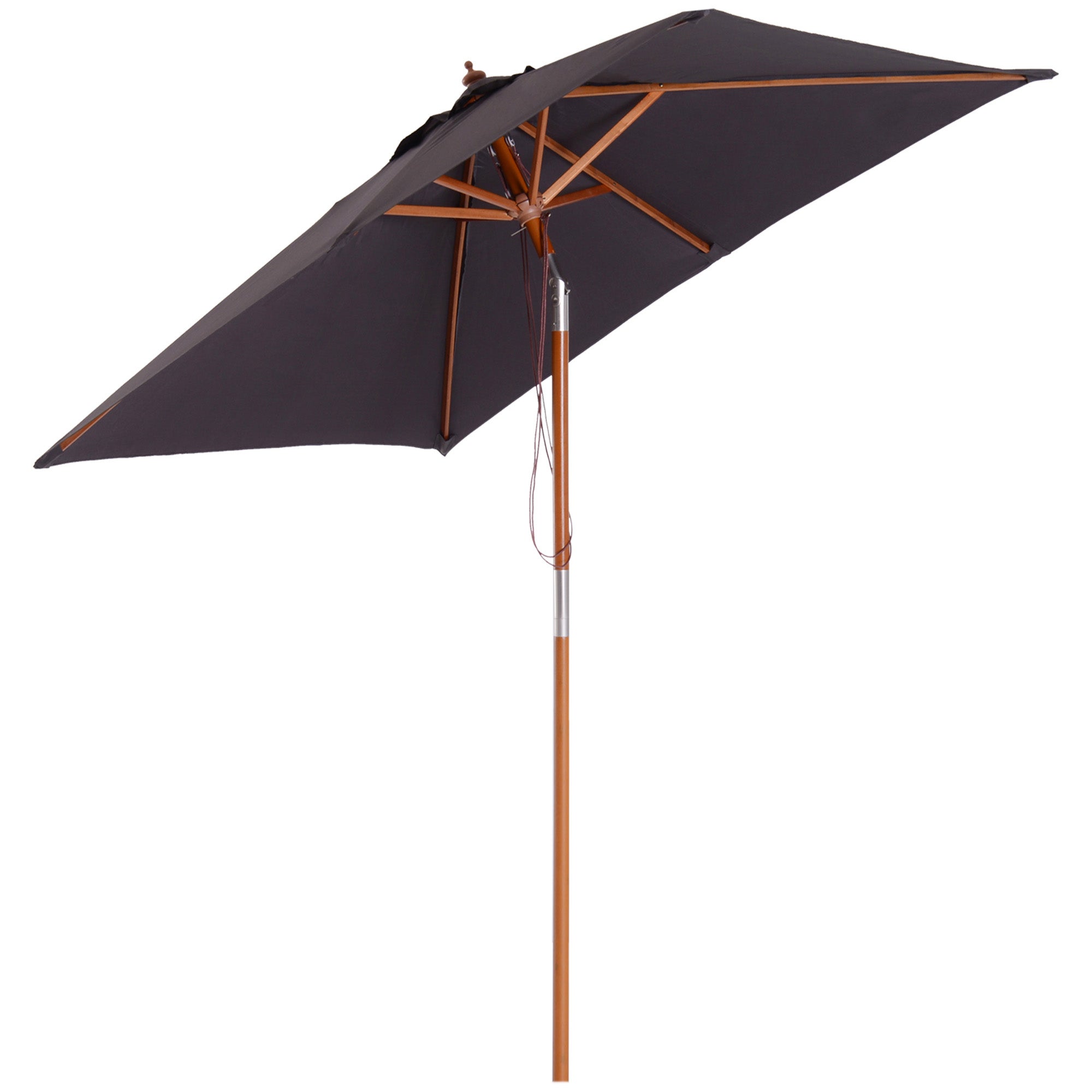 Parasol de jardin extérieur Parasol rectangulaire inclinable ...
