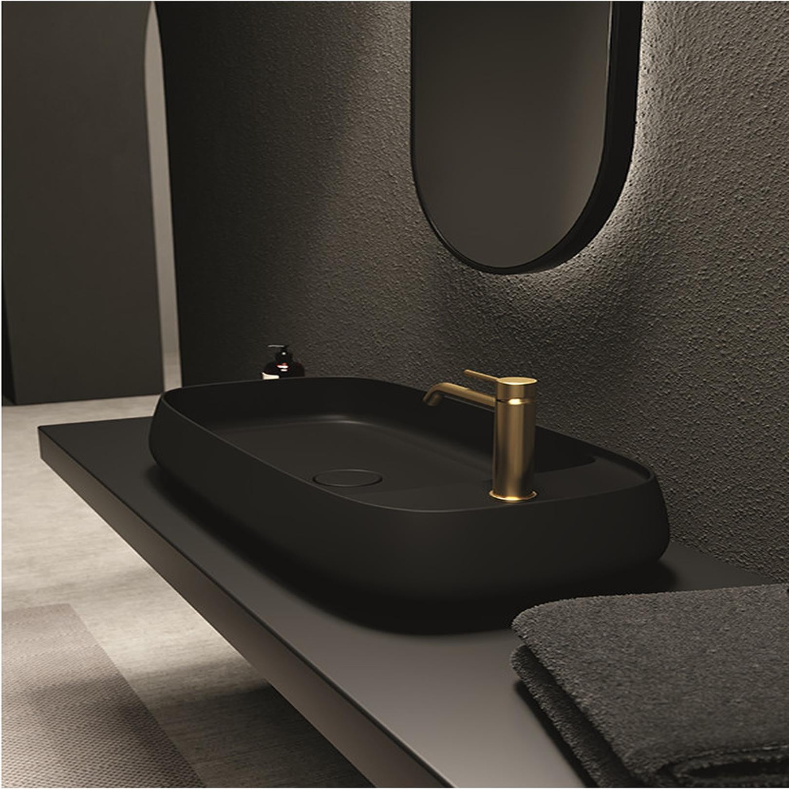 NUR 80x40 Vert mat, sans bonde, sans siphon | Leroy Merlin