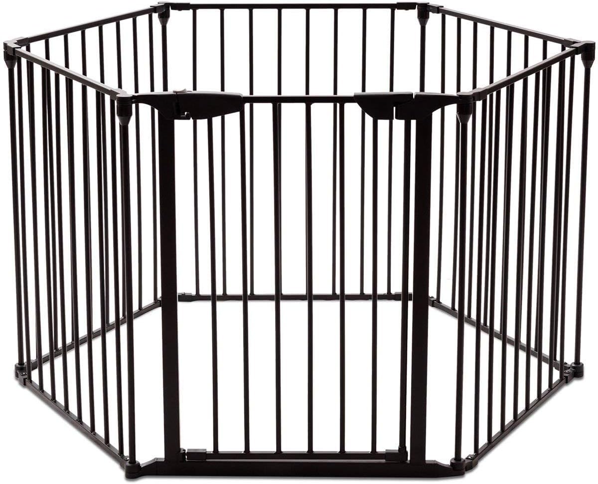 Barrière de Sécurité Clôture de Cheminée 380x75cm, Noir | Leroy Merlin
