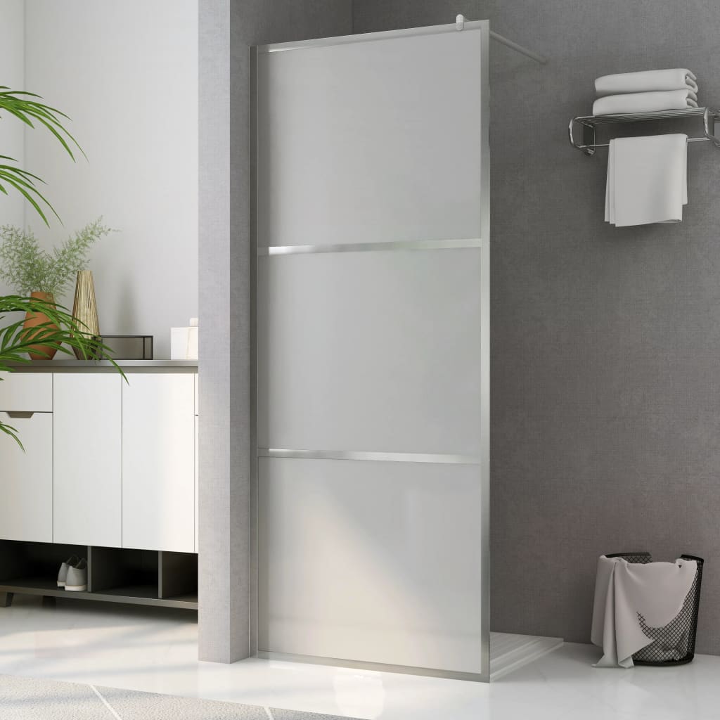 Parete doccia walk-in con vetro ESG satinato 100x195 cm | Leroy Merlin