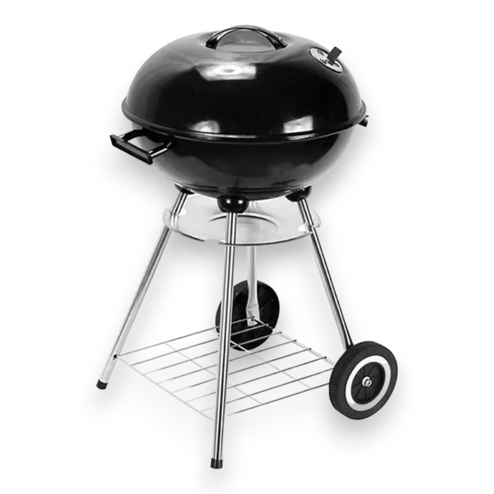Barbacoa de carbón para exterior miami con chapa de acero 44x44xH71 cm ...