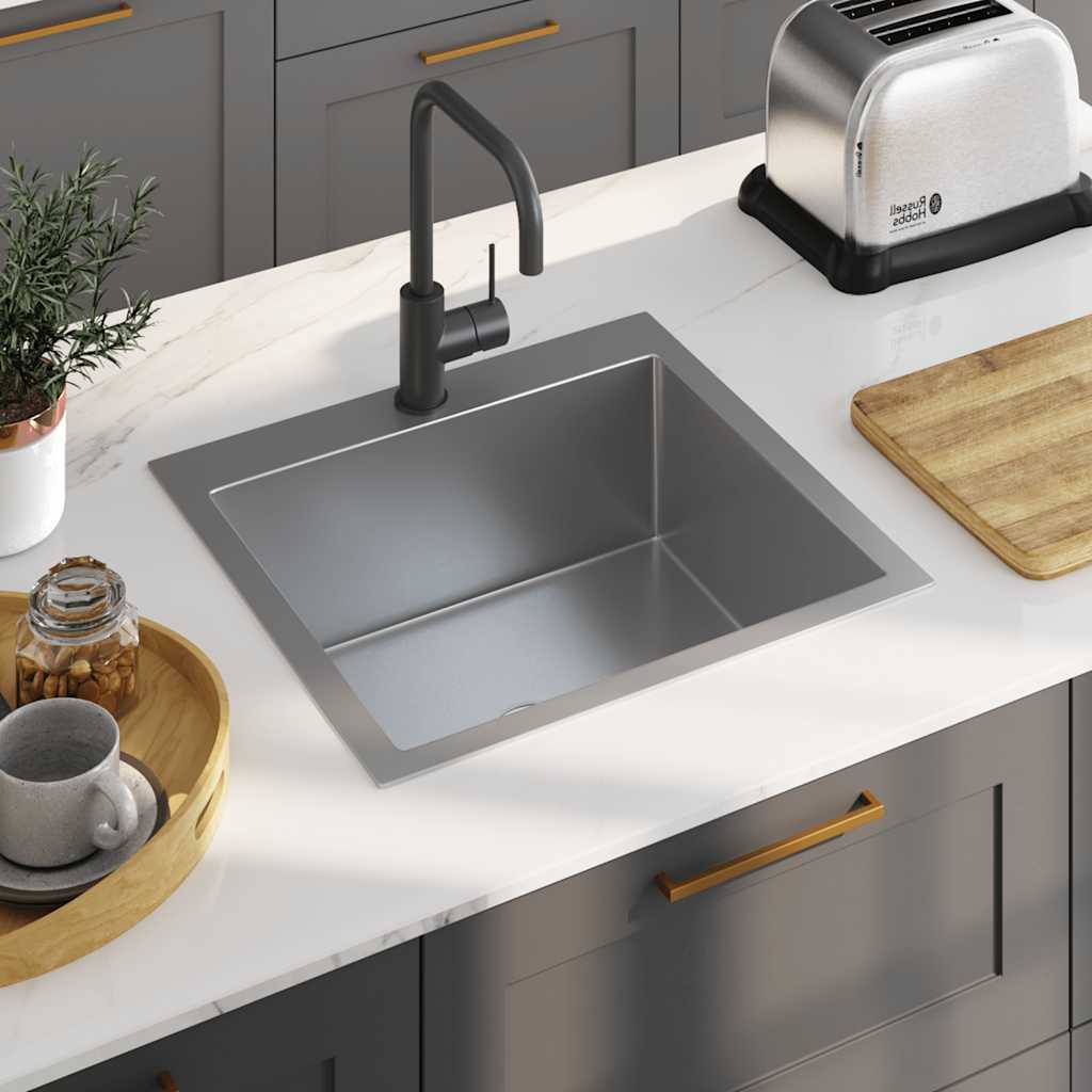 Fregadero de cocina artesanal, acero inoxidable. | Leroy Merlin