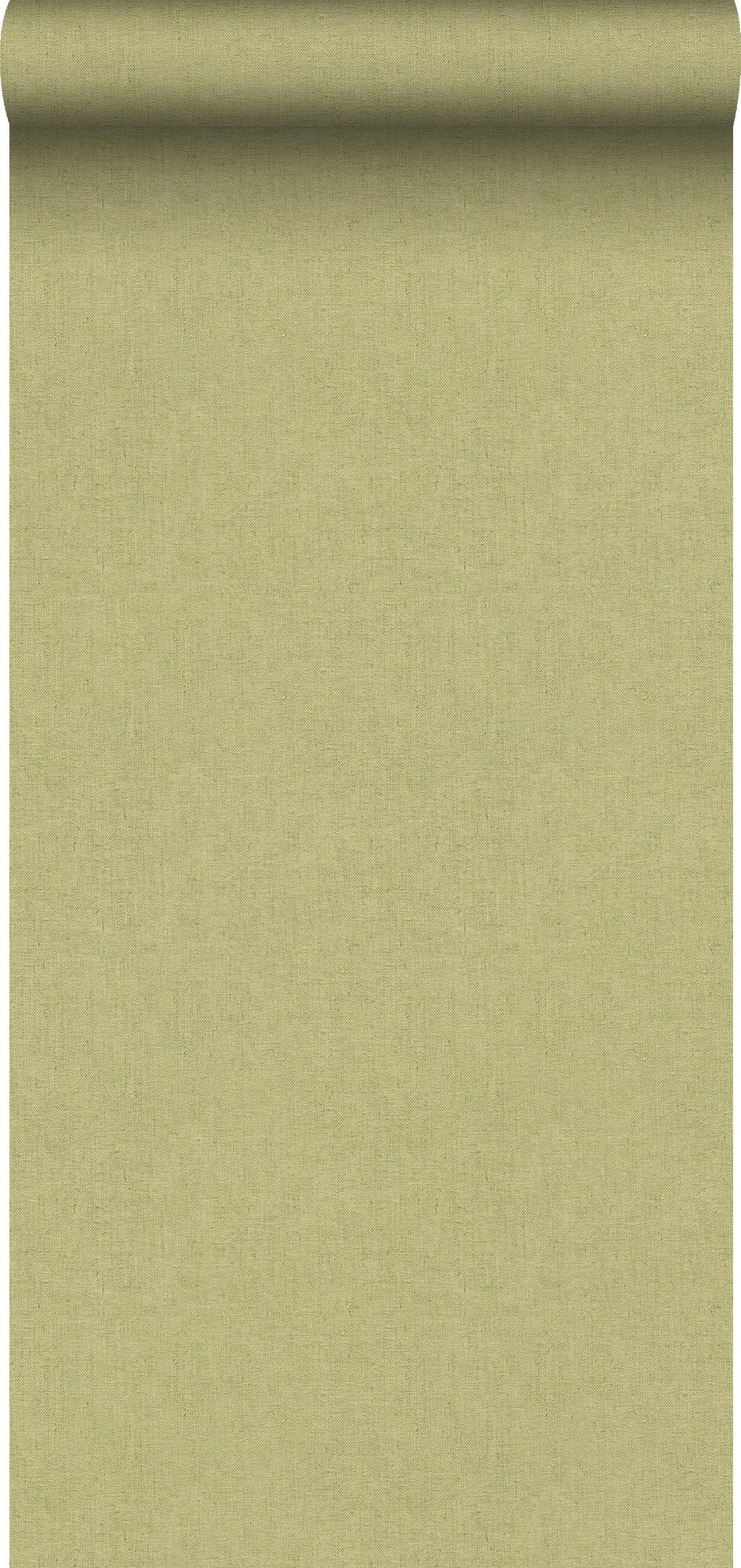 Papel pintado liso efecto lino verde oliva claro - 53 cm x 10 m ...