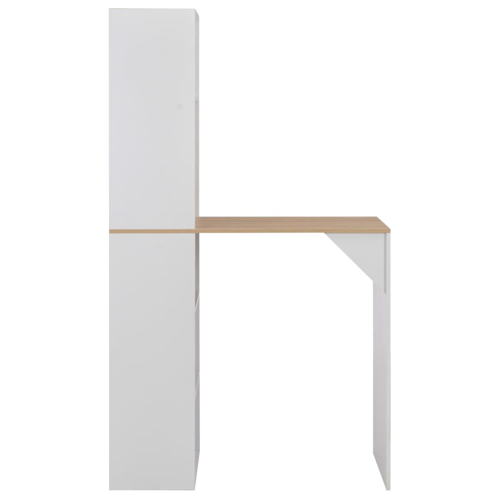 Table de bar | Table de Cuisine | Table Haute avec armoire Blanc ...