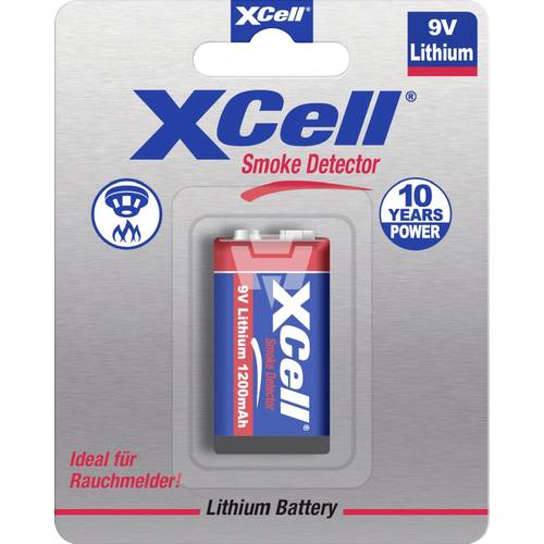 XCell CR9V/P Pile 6LR61 (9V) lithium 1200 mAh 9 V 1 pc(s) | Leroy Merlin