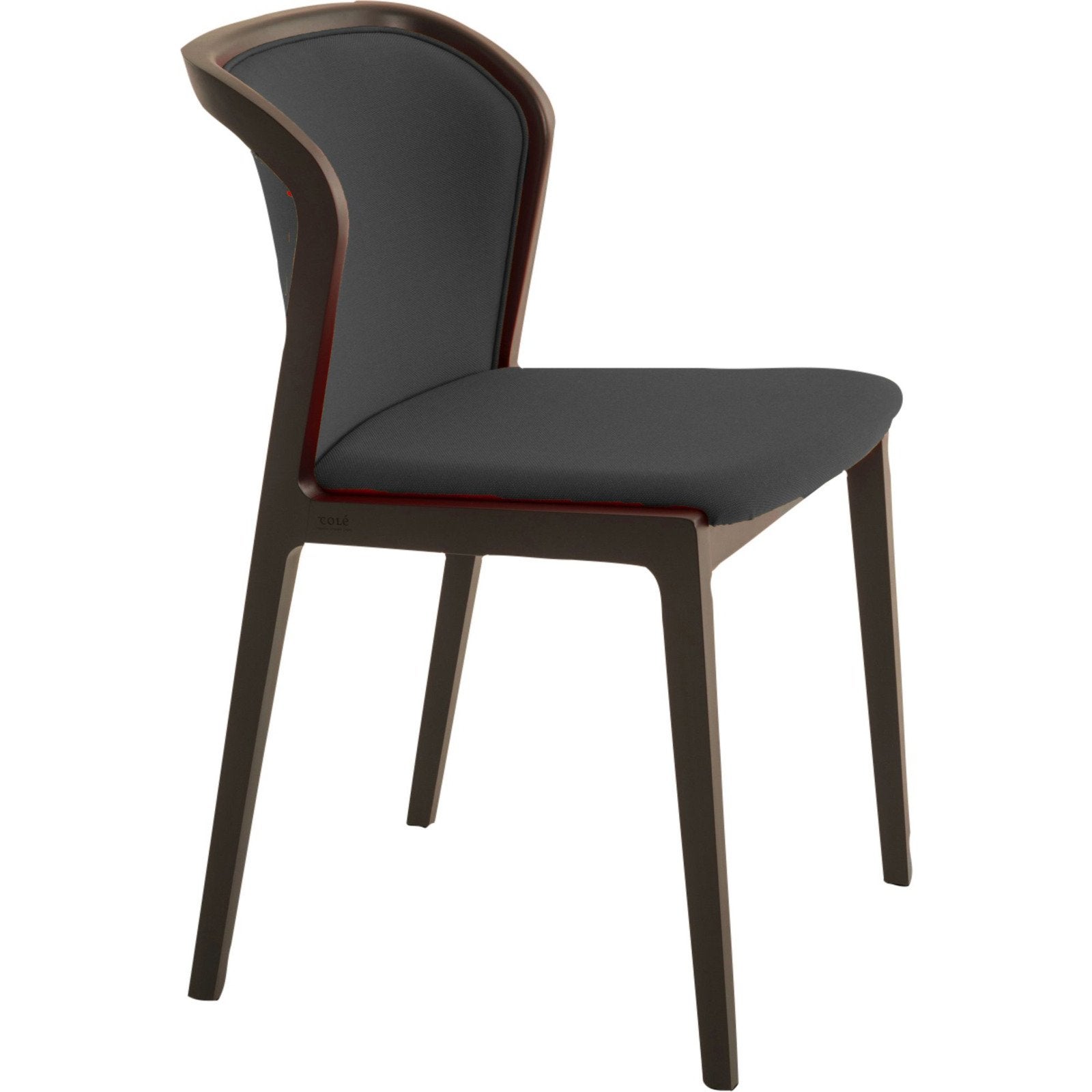 Chaise vienna soft 48 x 50 x 78 cm Noyer et gris anthracite | Leroy Merlin