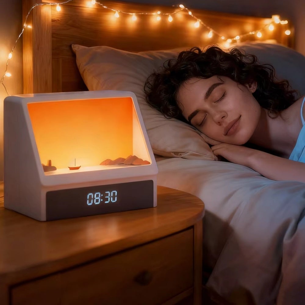 LOLLANDA Réveil Bluetooth lever du soleil, lumière de Table, bruit ...