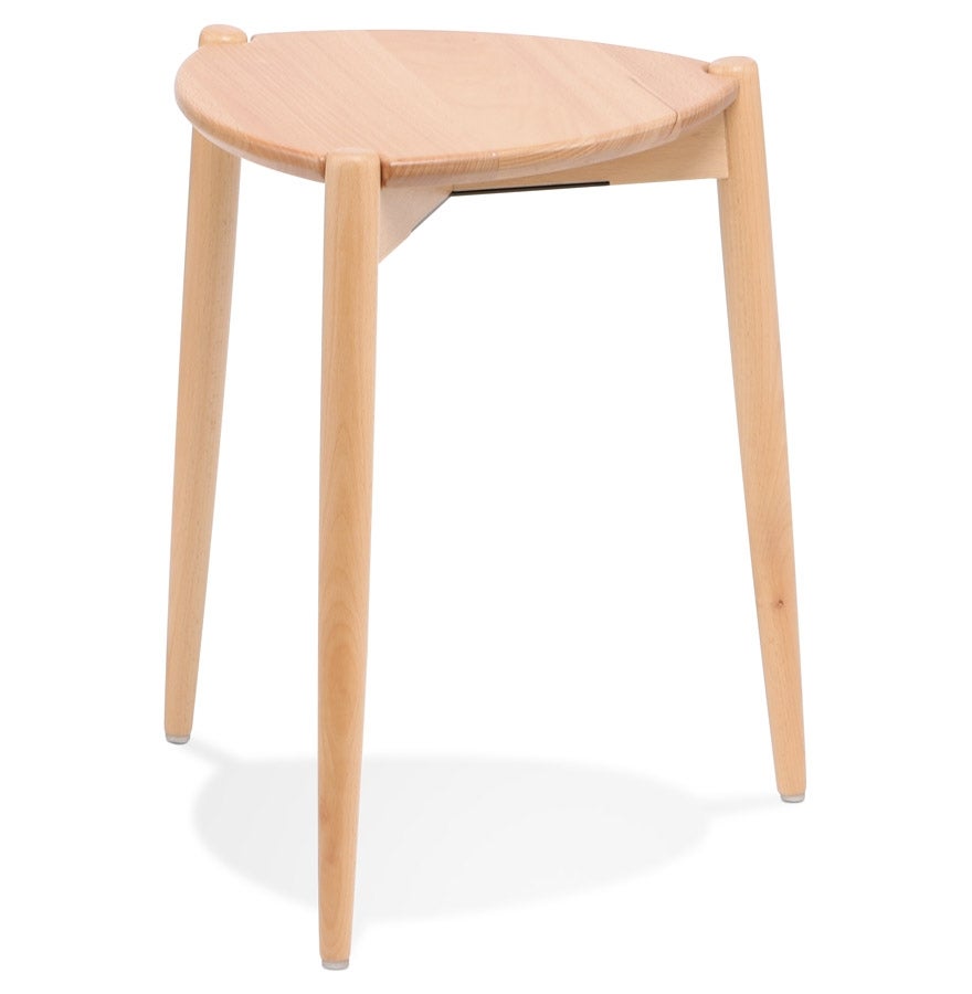 Tabouret bas empilable 'PINTADO' en bois naturel | Leroy Merlin