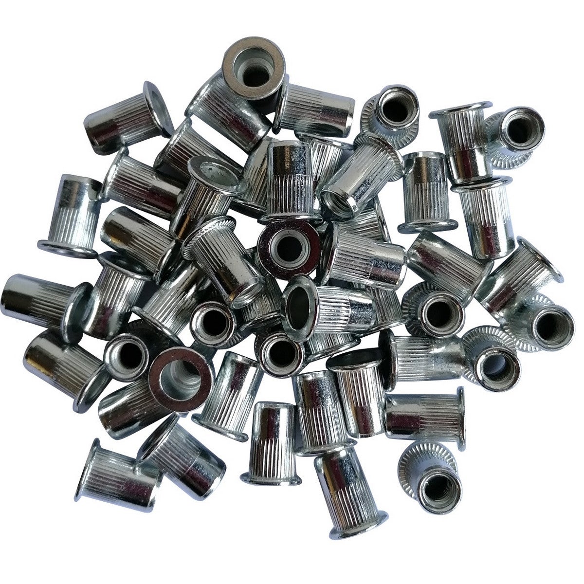 SACHET DE 50 INSERTS FILETES ACIER GALVANISE DE M6 | Leroy Merlin