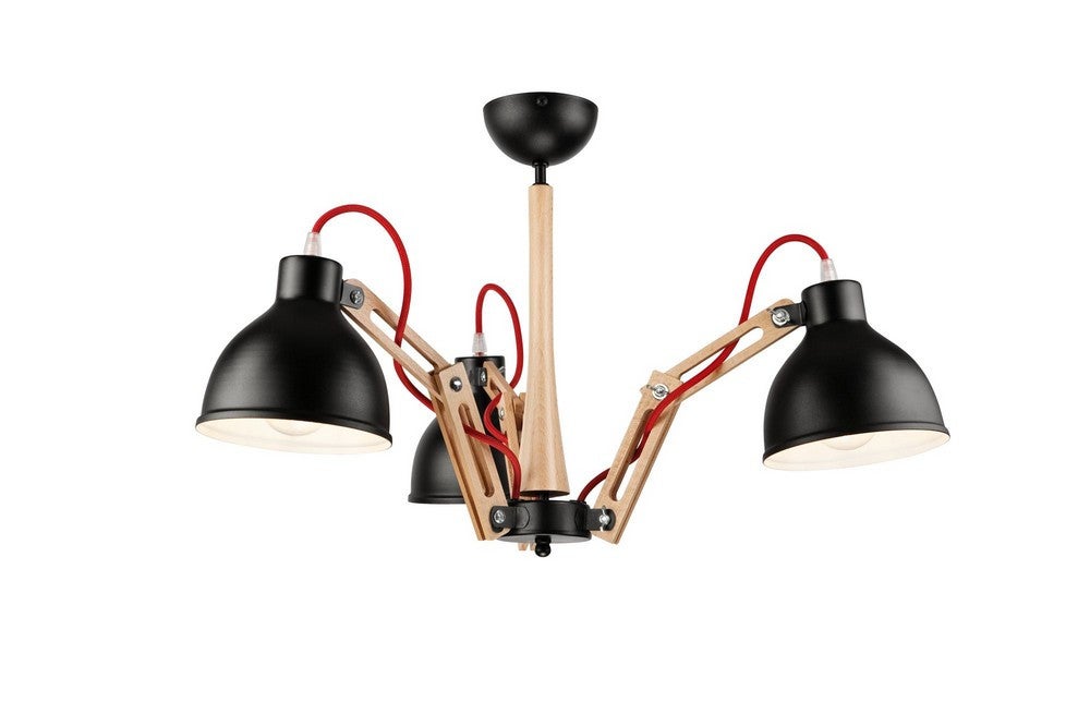 Lamkur Marcello Adjustable Plafonnier suspendu à bras multiples Naturel ...