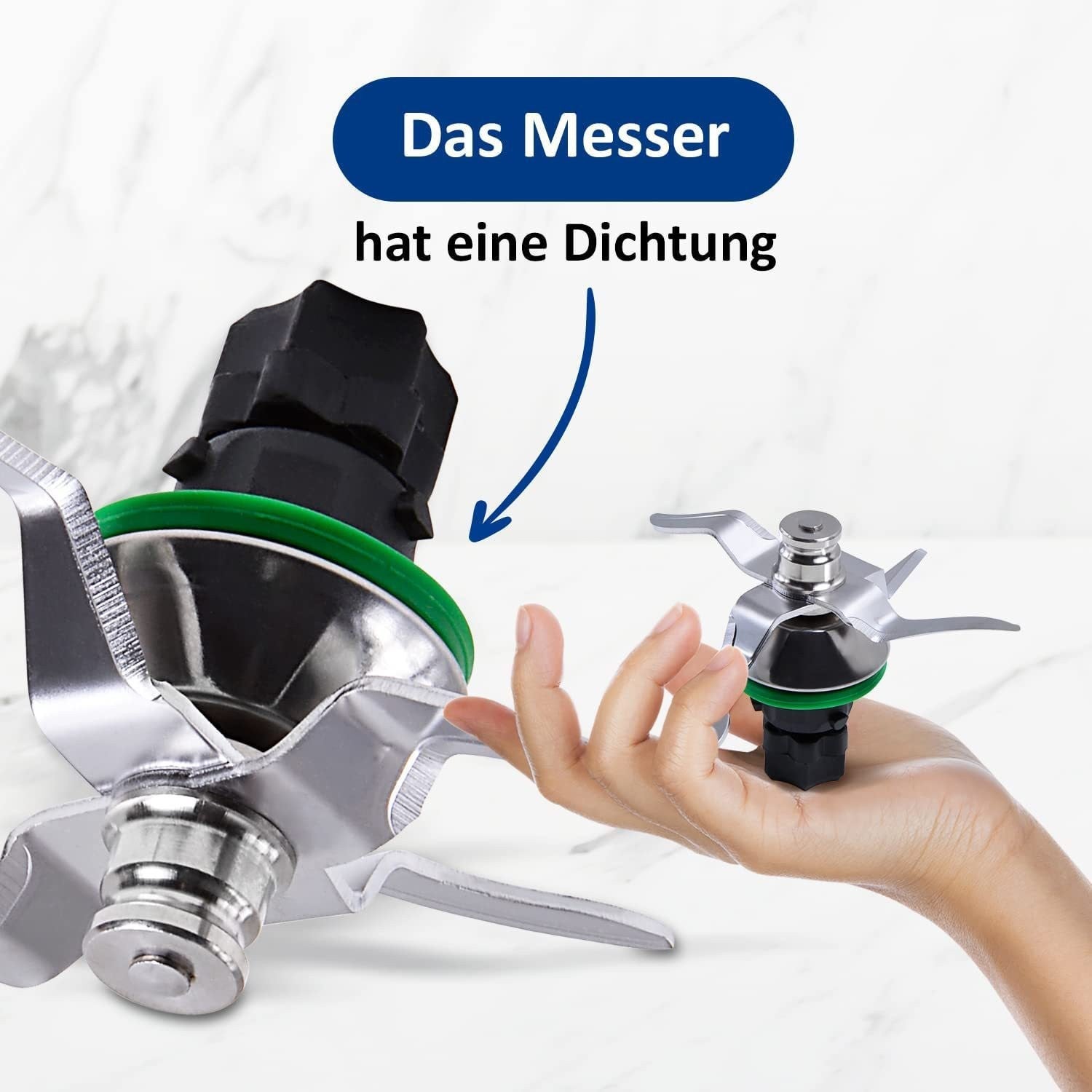 Set di lame e guarnizioni per robot da cucina Vorwerk Thermomix TM6 ...