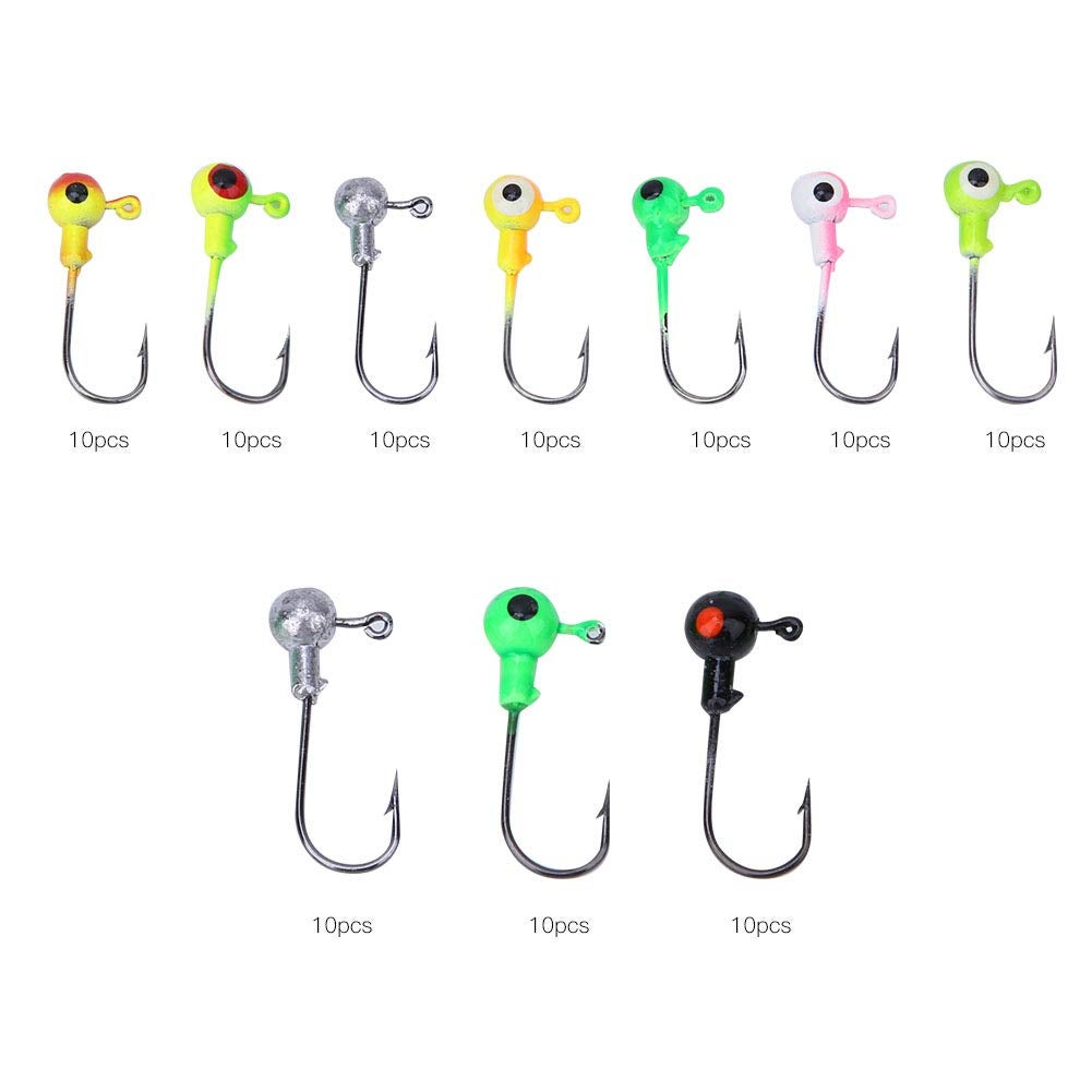 Lot de 5 hameçons de pêche barbelés en métal haute résistance ...