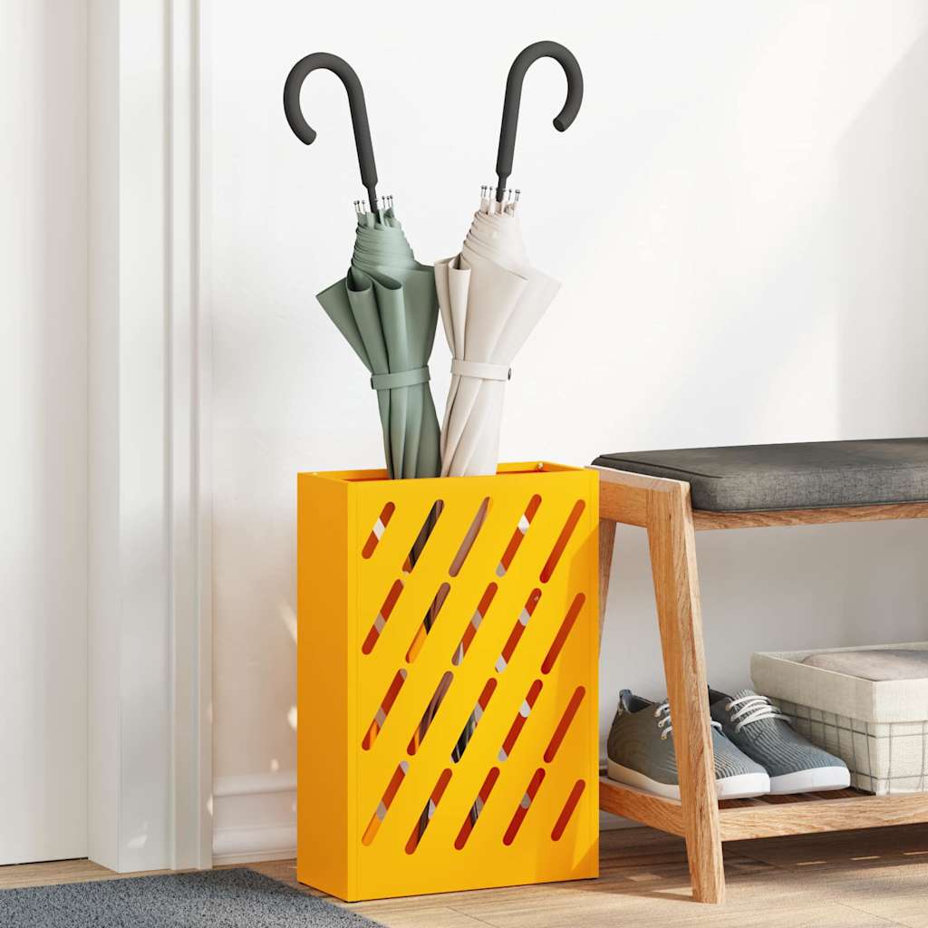 Soporte para Paraguas de Lluvia Amarillo Mostaza Acero | Leroy Merlin