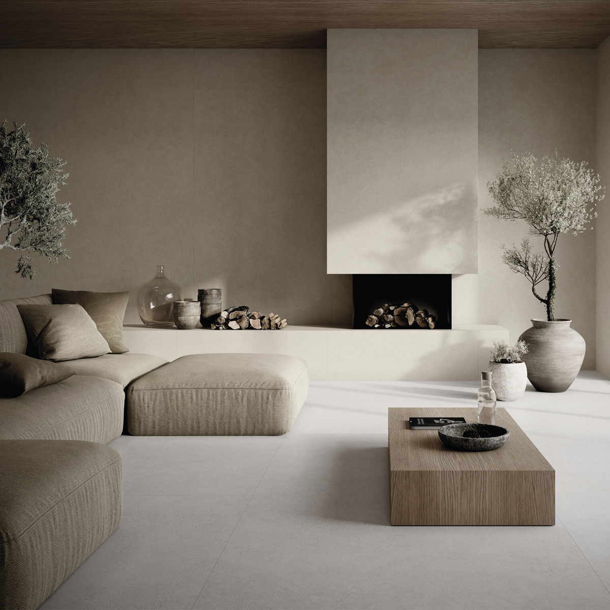 Carrelage sol moderne Berkeley beige 120x120 cm - Reflex Boutique ...