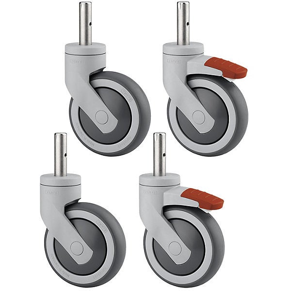 TENTE | Rotella in plastica | offerta set | 2 rotelle pivottanti con ...
