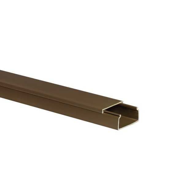 Moulure électrique 30x15mm, 2m, brun imitation bois, lot de 10 | Leroy ...