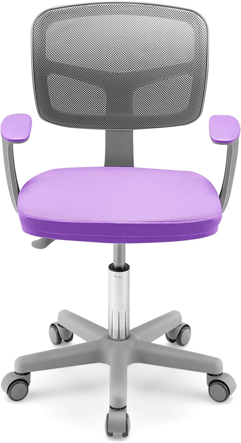 Chaise de Bureau pour Enfant-Charge 150 Kg-Hauteur Réglable-Dossier Ergonomique-Siège Pivotant à ...