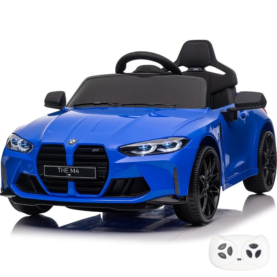 BMW M4 Competition Voiture Électrique Enfants 12V - Bleu | Leroy Merlin
