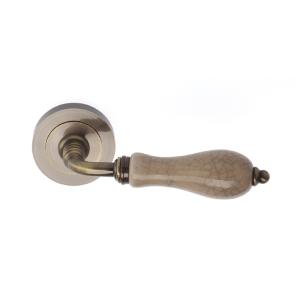Manilla modelo 4008 aluminio roseta redonda cuero y porcelana para ...