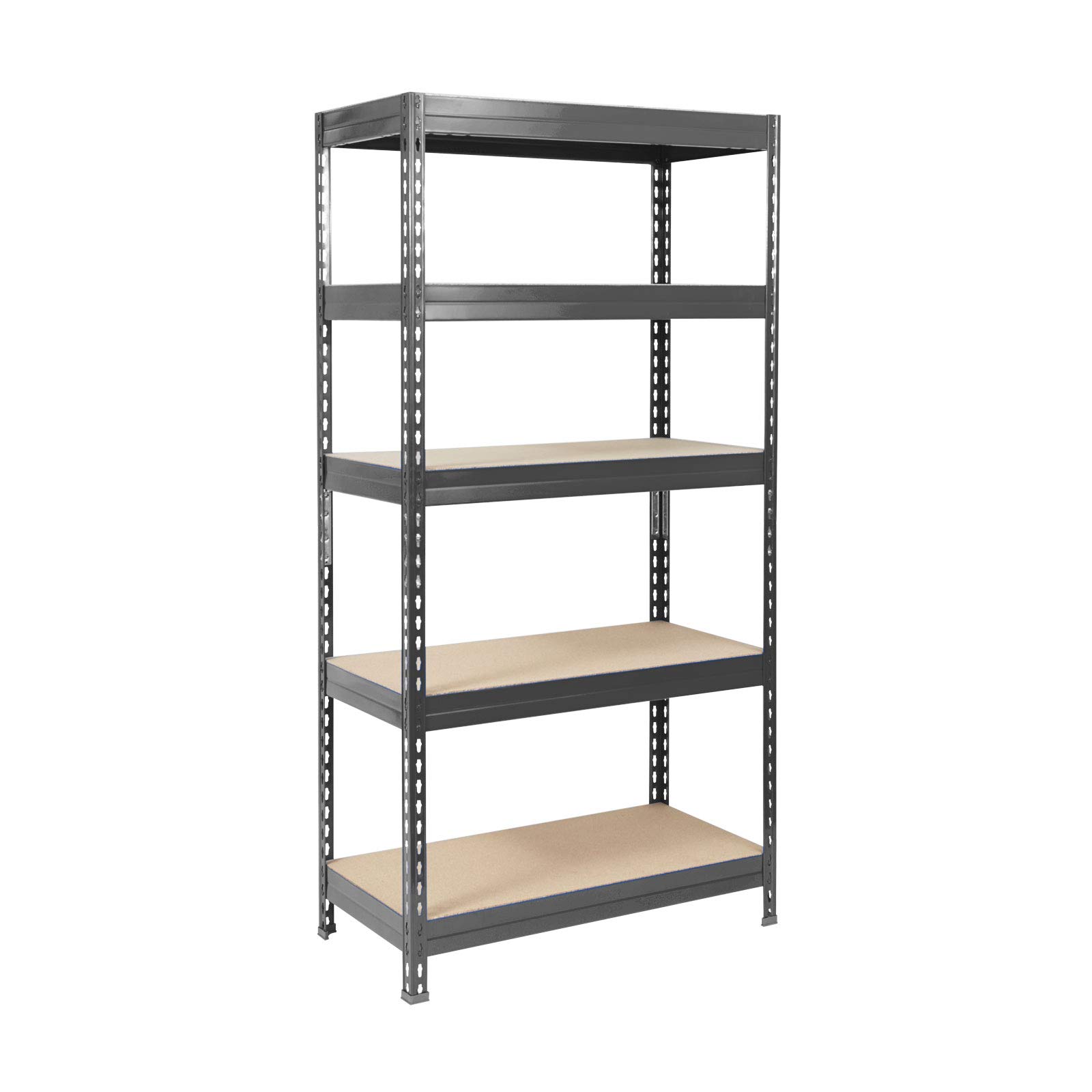 Étagère métallique de Rangement renforcée à Charge Lourde 5 Étages Gris ...